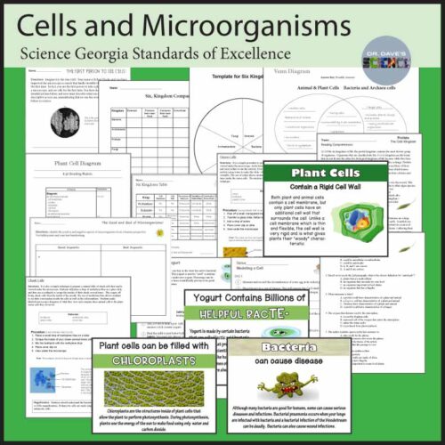 5th grade Georgia Standards of Excellence Science Cells and ...