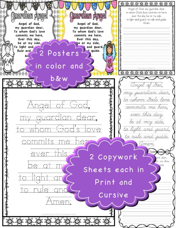 Guardian Angel Prayer Pack | Made By Teachers