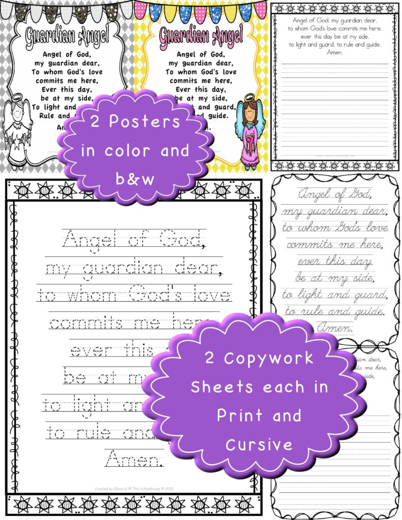 Guardian Angel Prayer Pack | Made By Teachers