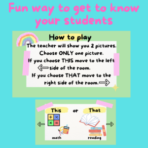 Classroom Community This or That Ice Breaker Game - Made By Teachers