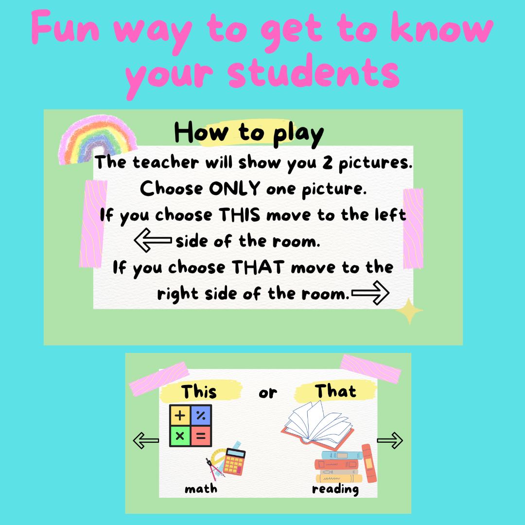 Classroom Community This or That Ice Breaker Game - Made By Teachers