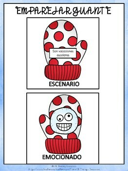 SPANISH VERSION Mitten Match Scenario and Feelings - Winter Counseling ...