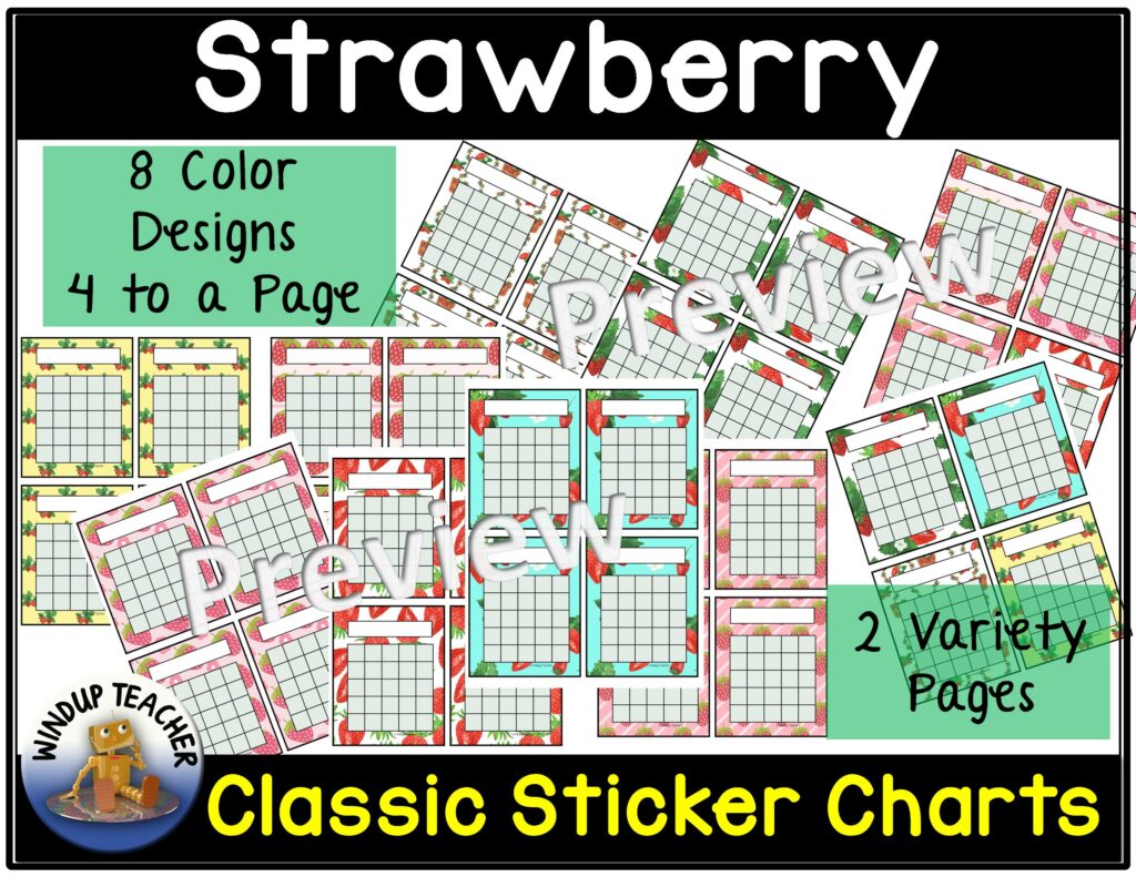 Fruit Classic Sticker Chart BUNDLE #10 | Made By Teachers