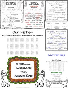 Our Father Prayer Pack - Made By Teachers