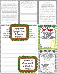 Our Father Prayer Pack - Made By Teachers