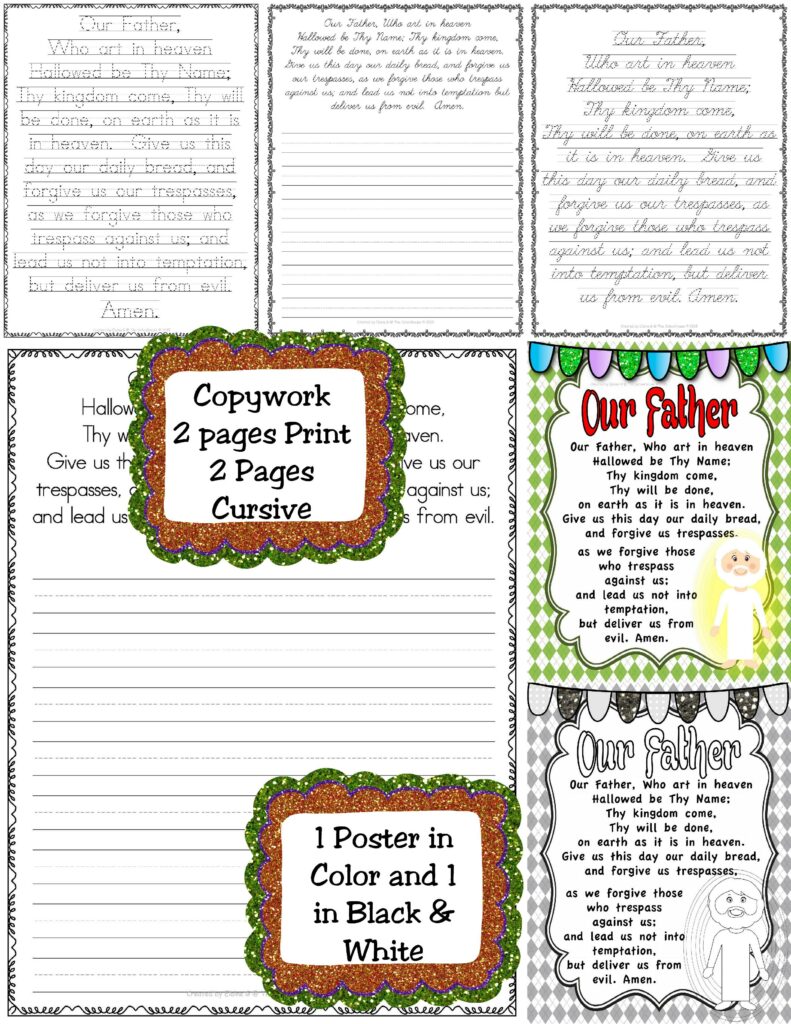 Our Father Prayer Pack - Made By Teachers