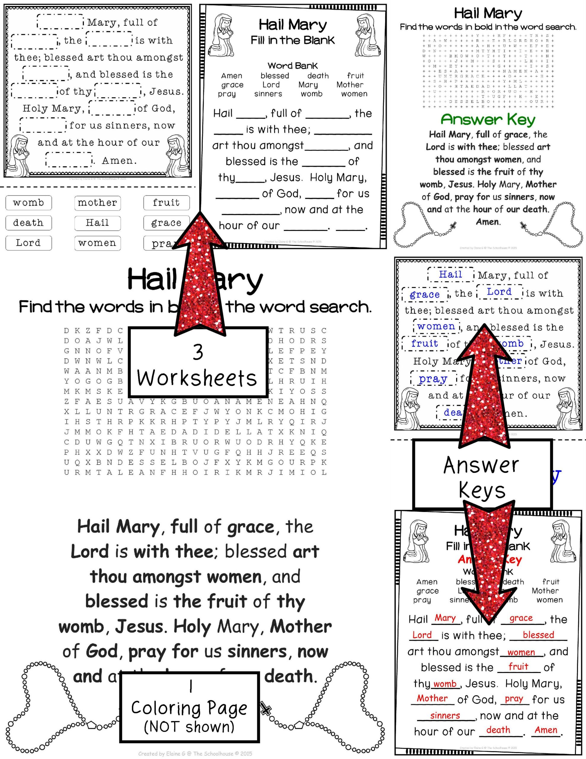 Hail Mary Prayer Pack | Made By Teachers