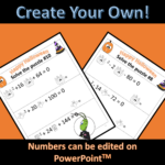 Halloween Themed Factoring A=1 | Logic Puzzles | Algebra 1 | Made By ...