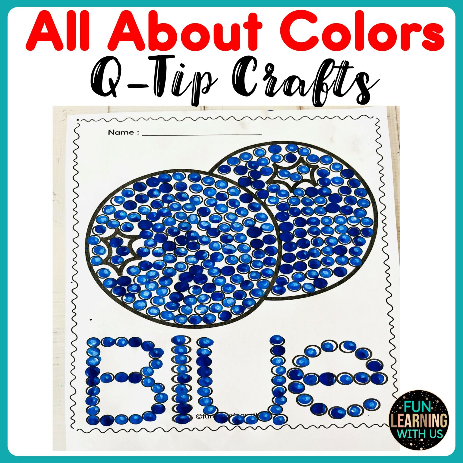 All About Colors Q-Tip Crafts | Color Learning Activities - Made By ...