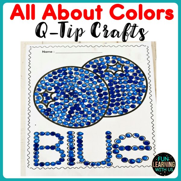 All About Colors Q-Tip Crafts | Color Learning Activities | Made By ...