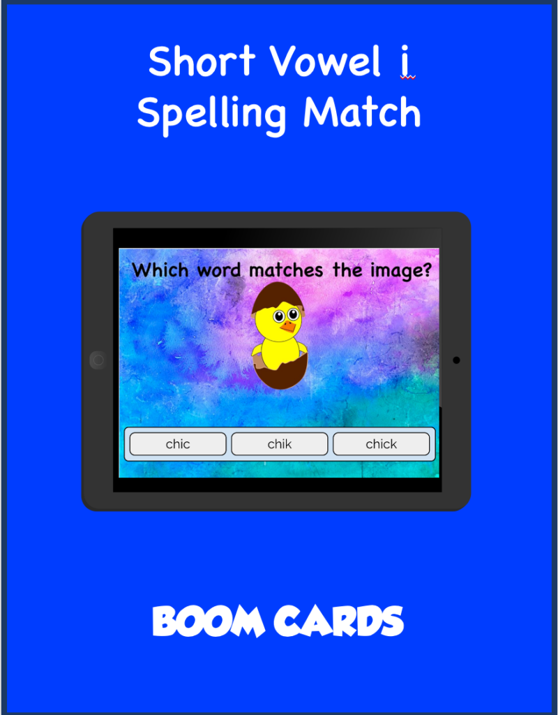 Short i Spelling Boom Cards - Made By Teachers