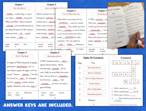 Martin Luther King Jr MLK Reading Comprehension - Made By Teachers