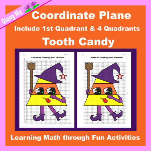Halloween Coordinate Plane Graphing Picture: Halloween Bundle 4 in 1 ...