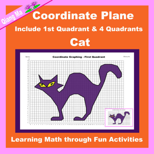 Halloween Coordinate Plane Graphing Picture: Halloween Bundle 4 in 1 ...