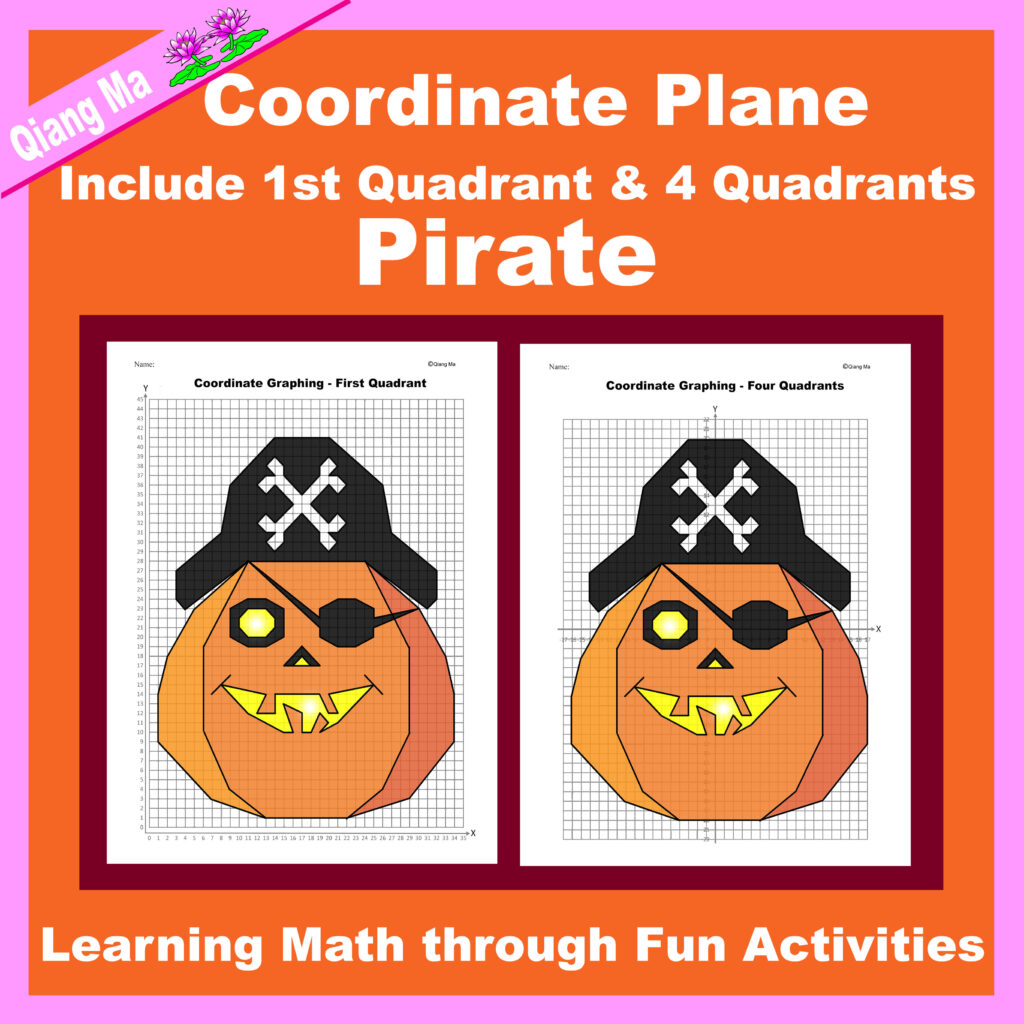 Halloween Coordinate Plane Graphing Picture: Halloween Bundle 5 in 1 ...