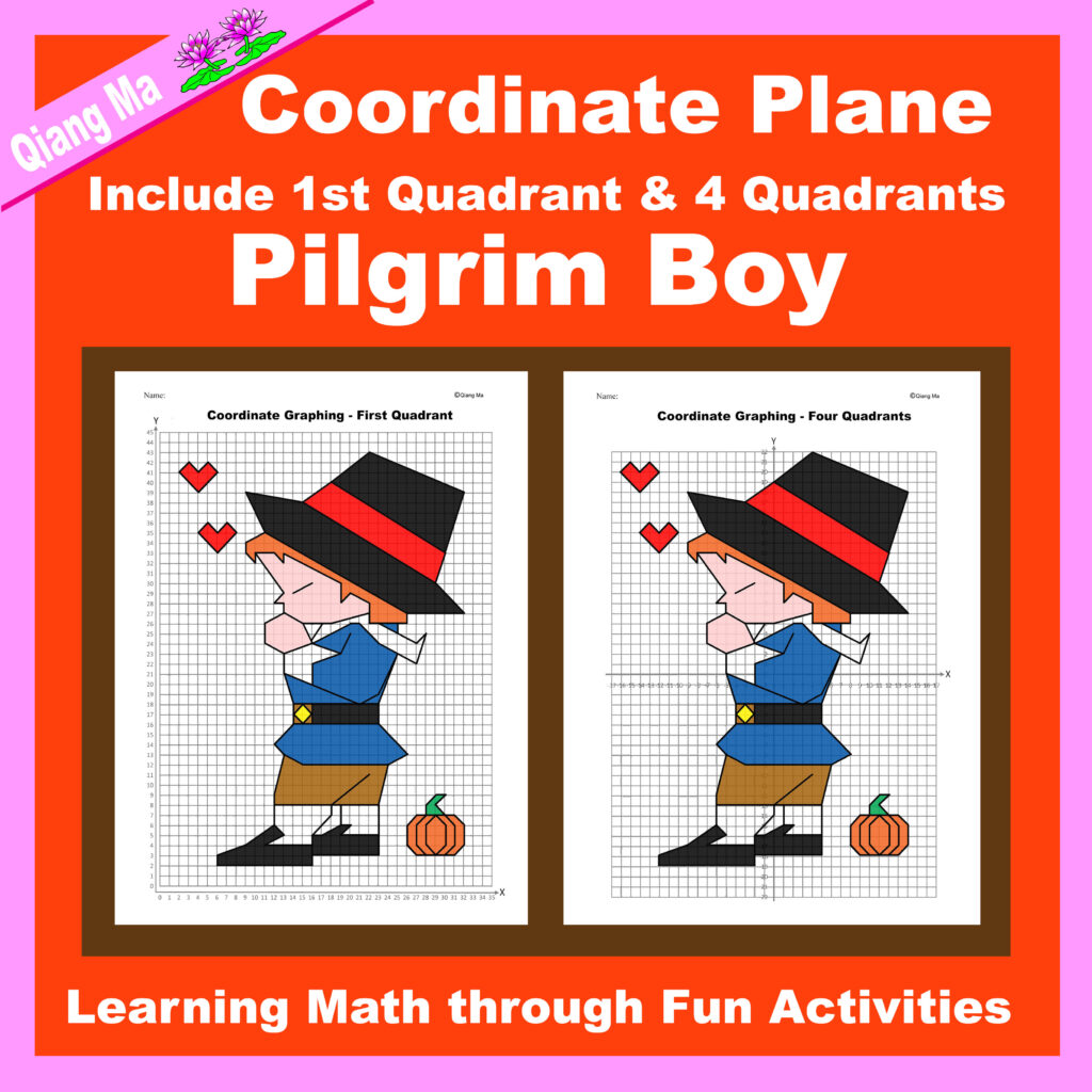 Thanksgiving Coordinate Plane Graphing Picture: Thanksgiving Bundle 6 ...