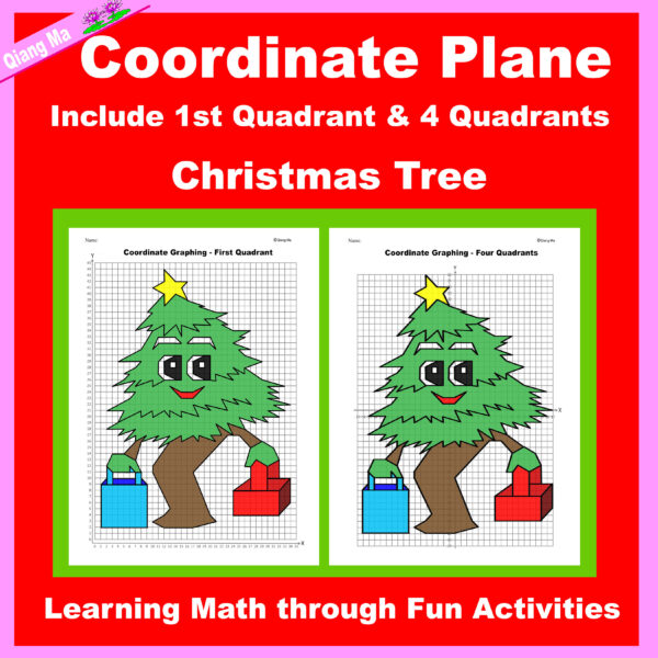 Christmas Coordinate Plane Graphing Picture: Christmas Tree | Made By ...