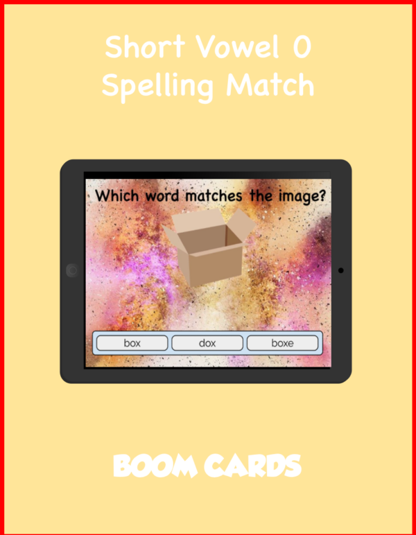 Boom Cards, Short Vowel o Spelling | Made By Teachers