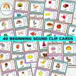 Beginning Middle and End | Beginning Middle Ending Sound Clip Cards ...