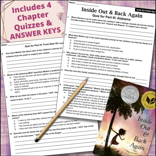 Inside Out and Back Again | Quizzes | Essay Questions | Writing Prompts ...