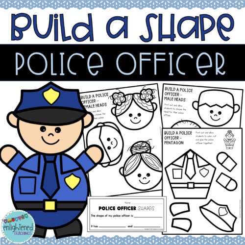 Build a Police Officer Shape Craft - 2D Shapes Craft - Community ...