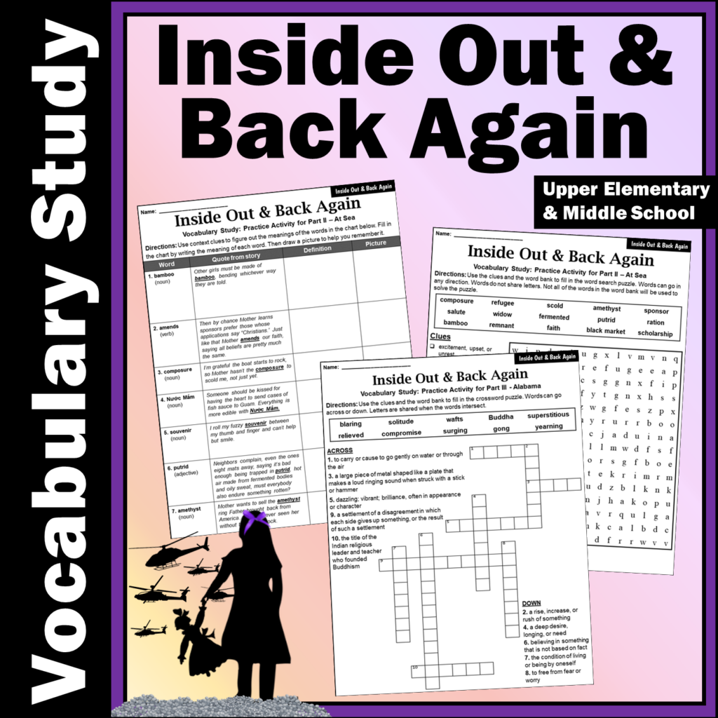 Inside Out & Back Again | Novel Study | BUNDLE - Made By Teachers