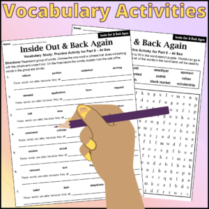 Inside Out & Back Again | Vocabulary Study | Made By Teachers