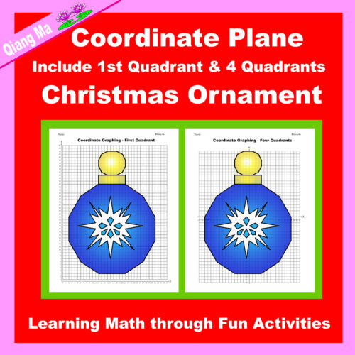 Christmas Coordinate Plane Graphing Picture: Christmas Ornament - Made ...