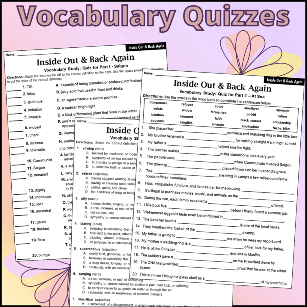 Inside Out & Back Again | Novel Study | BUNDLE - Made By Teachers