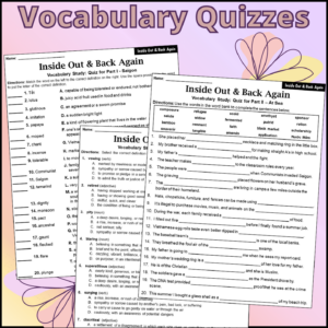 Inside Out & Back Again | Novel Study | BUNDLE - Made By Teachers