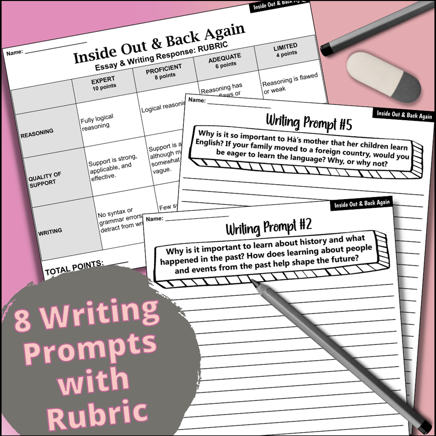 Inside Out & Back Again | Novel Study | BUNDLE | Made By Teachers