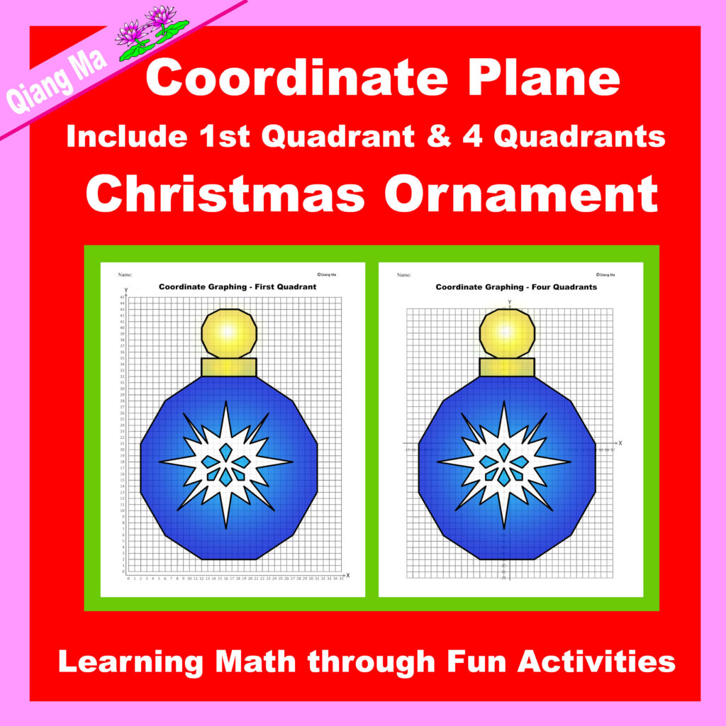 Christmas Coordinate Plane Graphing Picture: Christmas Bundle 6 in 1 ...
