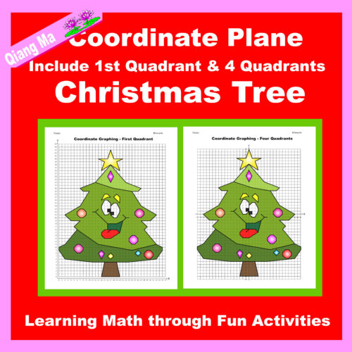 Christmas Coordinate Plane Graphing Picture: Christmas Tree II - Made ...