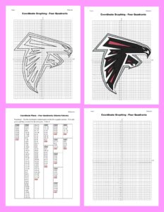 Super Bowl Coordinate Plane Graphing Picture: Atlanta Falcons - Made By ...