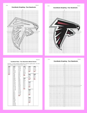 Super Bowl Coordinate Plane Graphing Picture: Atlanta Falcons - Made By ...