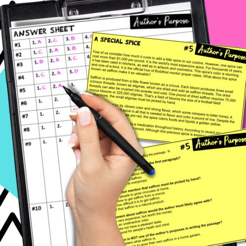 Reading Comprehension Task Cards | MEGA BUNDLE | Test Prep - Made By ...