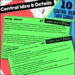 Reading Comprehension Task Cards for 3rd-6th Grade Test Prep MINI ...