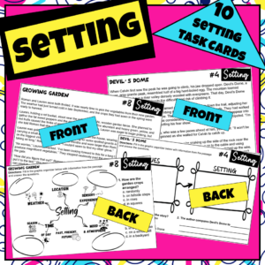 Reading Comprehension Task Cards for 3rd-6th Grade Test Prep MINI ...
