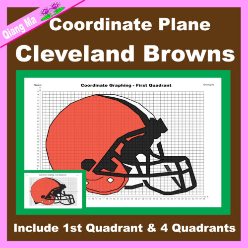 Super Bowl Coordinate Plane Graphing Picture: Cleveland Browns - Made ...