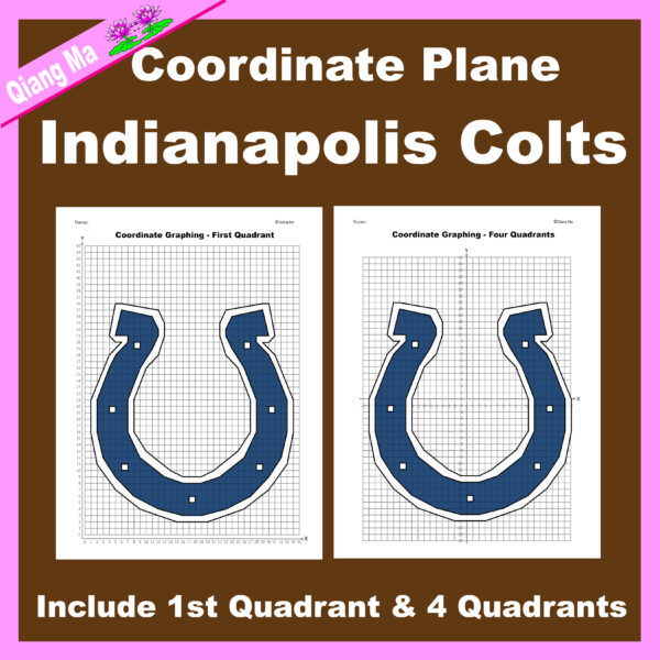 Super Bowl Coordinate Plane Graphing Picture: Indianapolis Colts | Made ...