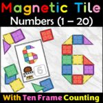 Numbers 1 - 20 Activities with Magnetic Tiles, Math Center Ten Frame ...