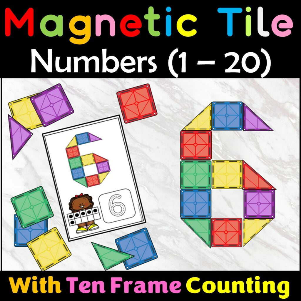 Magnetic Tiles Letters, Numbers, Shapes, Patterns Growing Bundle | Made ...