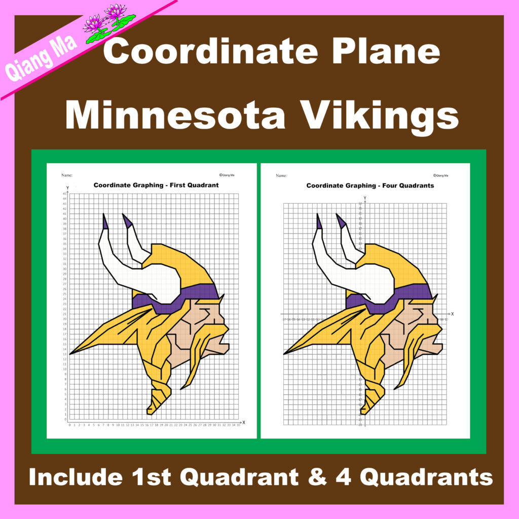 Super Bowl Coordinate Plane Graphing Picture: NFL 32 in 1 Bundle | Made ...