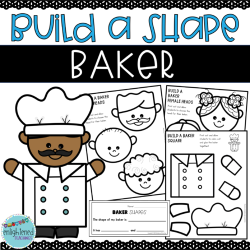 Build a Baker Shape Craft - 2D Shapes Craft - Community Helpers - Made ...