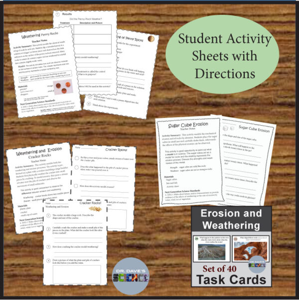 Weathering and Erosion Activities - Made By Teachers