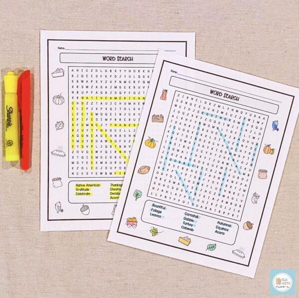 Fall Activities for Middle School ELA | Printable No Prep Fall Vocab ...