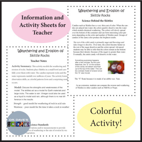 Weathering and Erosion Skittles Activity - Made By Teachers