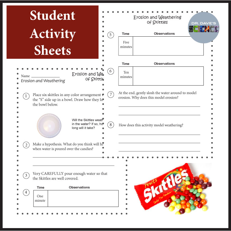 Weathering and Erosion Skittles Activity - Made By Teachers