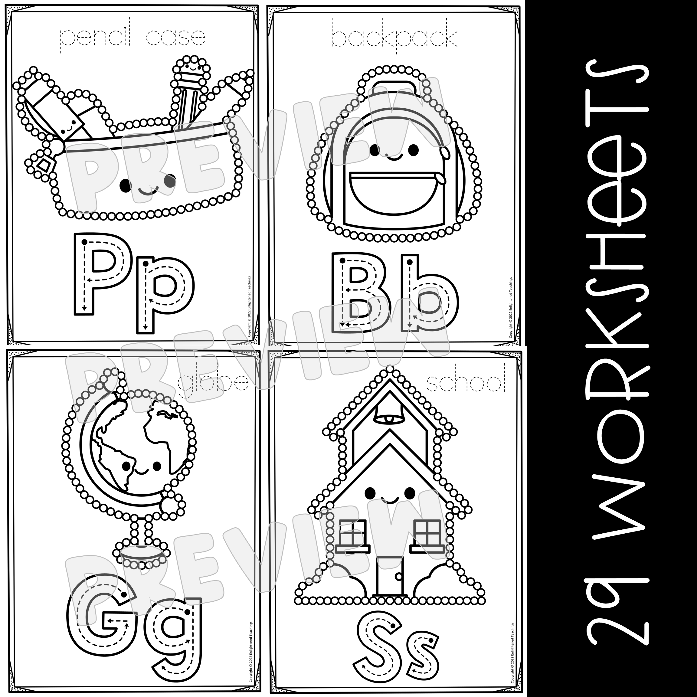 Q-tip Painting Fine Motor Activity, Dot Painting Back to School Theme ...