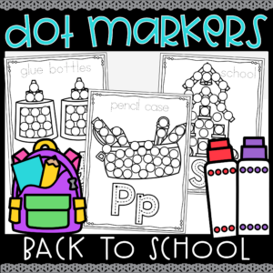 Dot Marker Fine Motor Activity, Dot Painting Back to School Theme ...